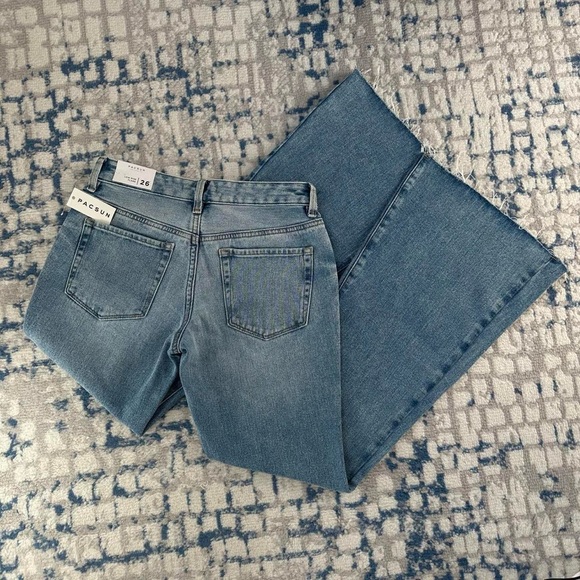 PacSun | Jeans | Nwt Pacsun Low Rise Flare Jeans With Raw Hem | Poshmark